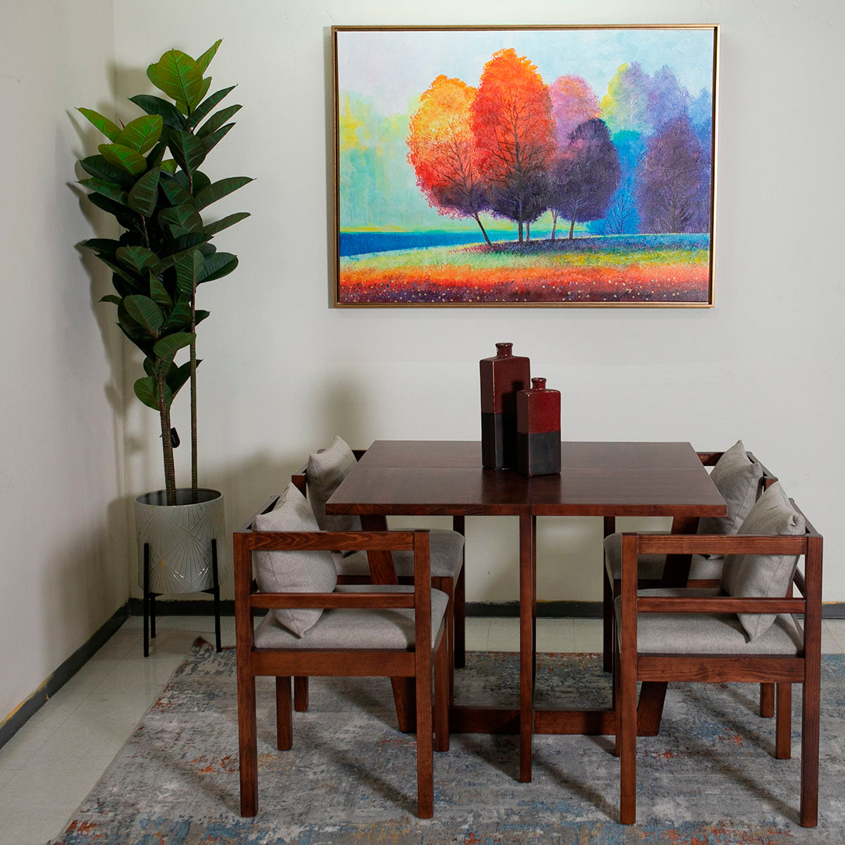Comedor 4 Sillas Maine Tzalam – Foly Muebles la mueblería más grande de ...