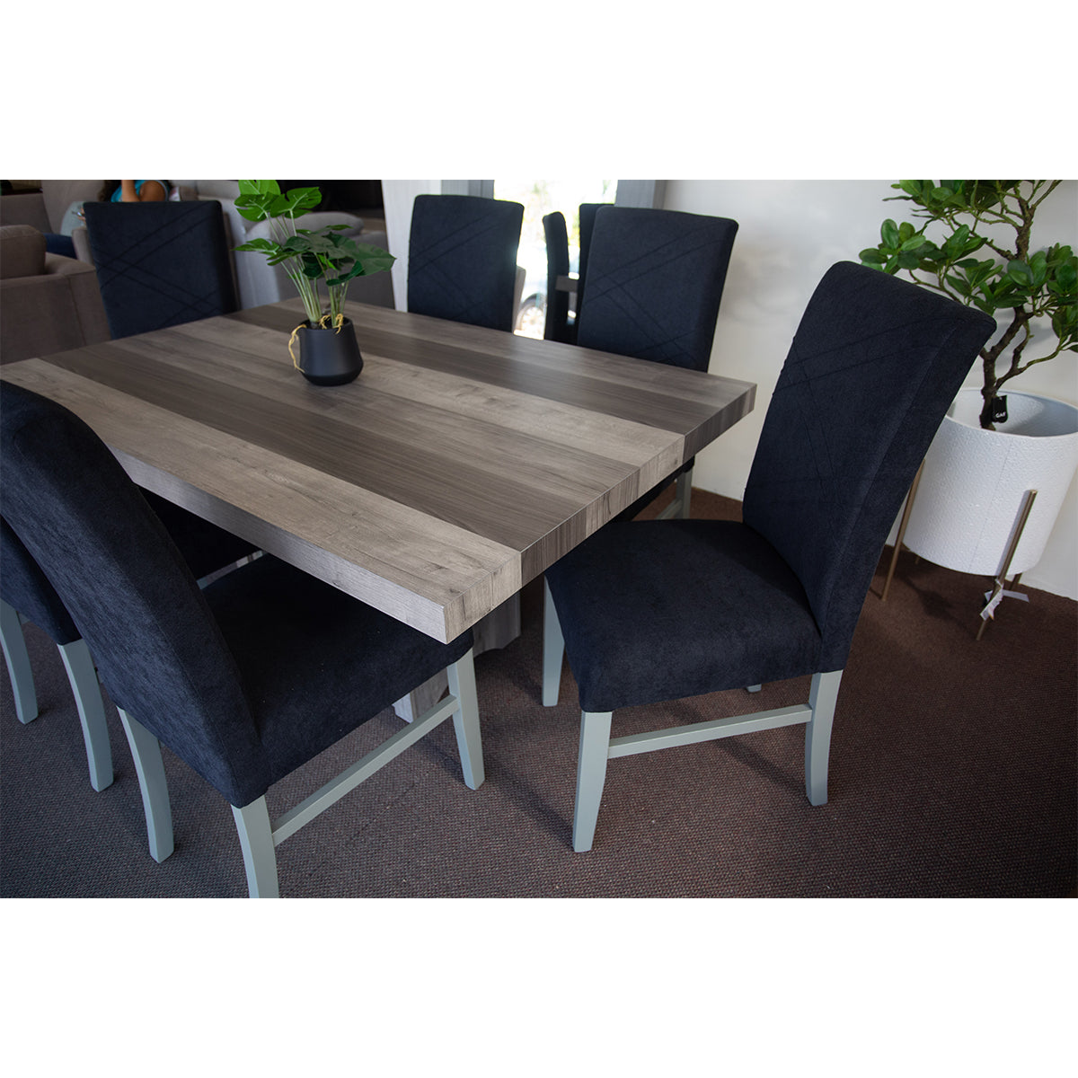 Comedor 6 Sillas Alanis Gris – Foly Muebles la mueblería más grande de ...