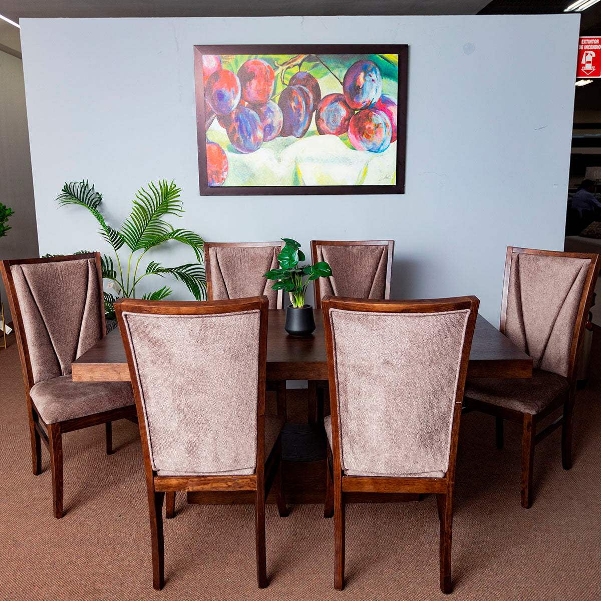 Comedor 6 Sillas Denver Capuchino Encino – Foly Muebles la mueblería ...