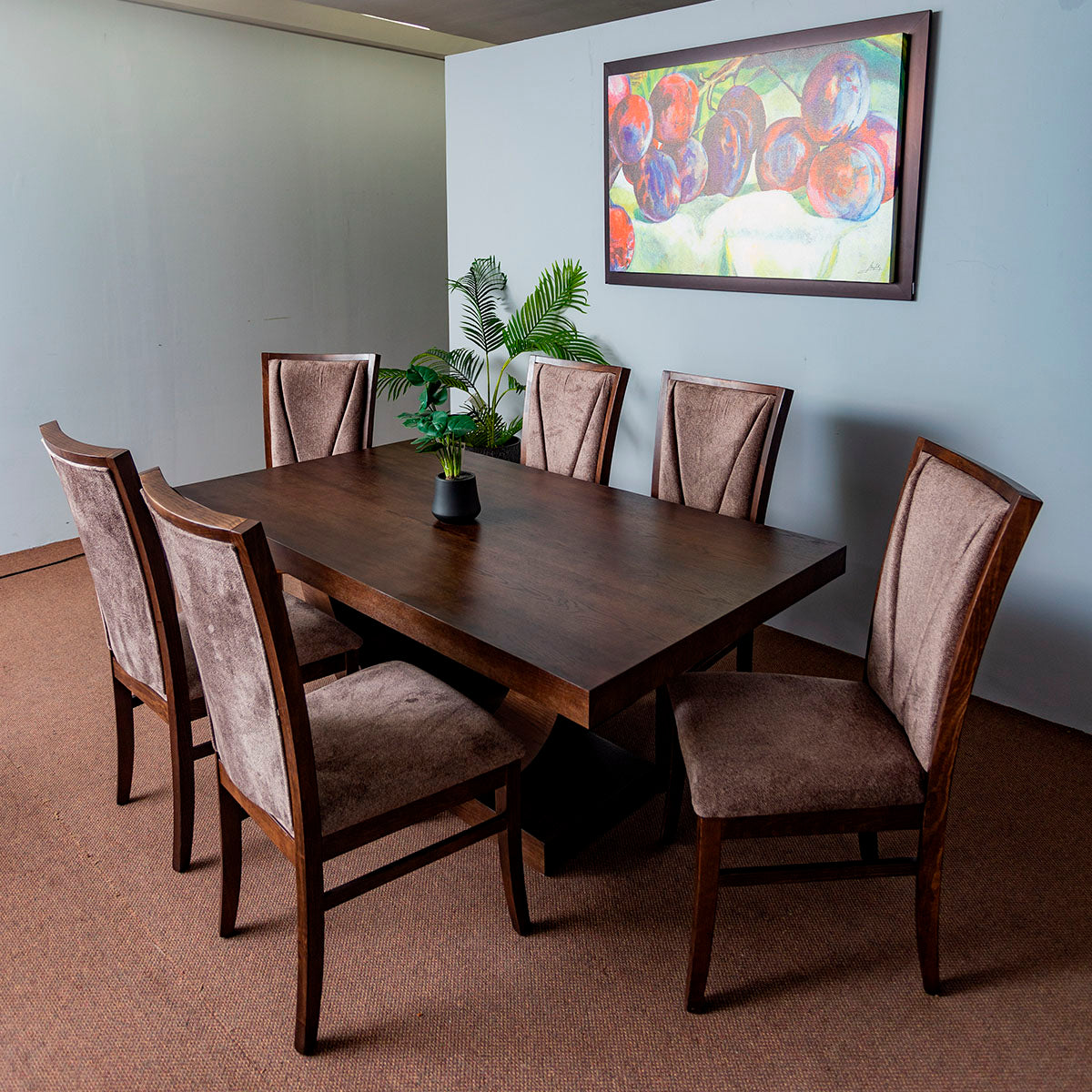 Comedor 6 Sillas Denver Capuchino Encino – Foly Muebles la mueblería ...