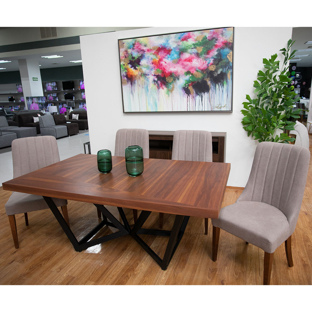Comedor 6 Sillas Kaley Tzalam Capuchino – Foly Muebles la mueblería más ...