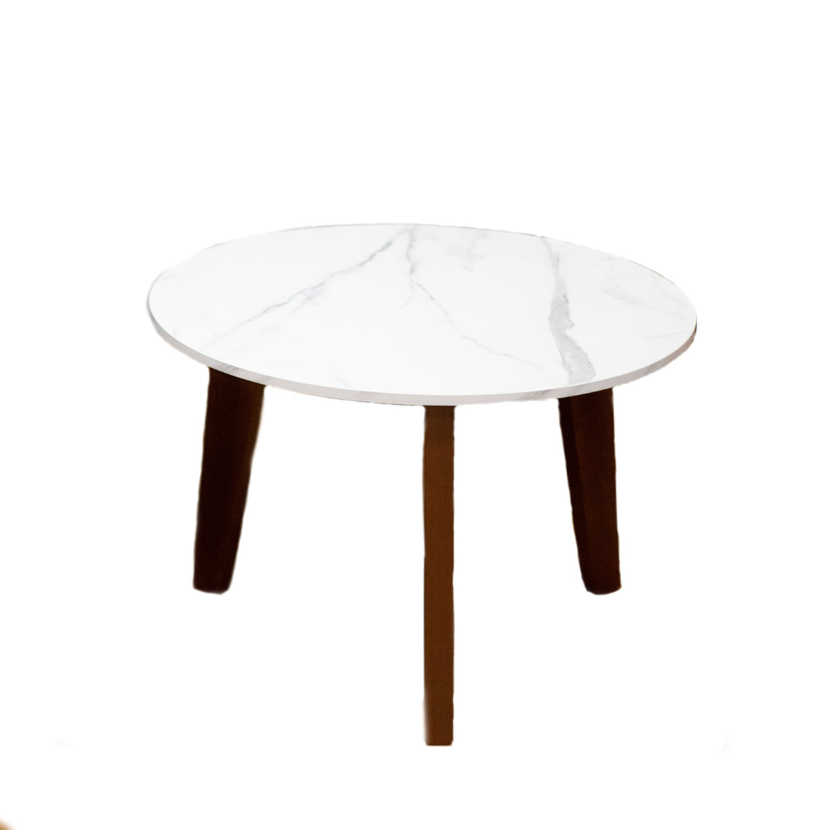 Mesa de Centro Aren Blanca Redonda Tipo Marmol – Foly Muebles la ...