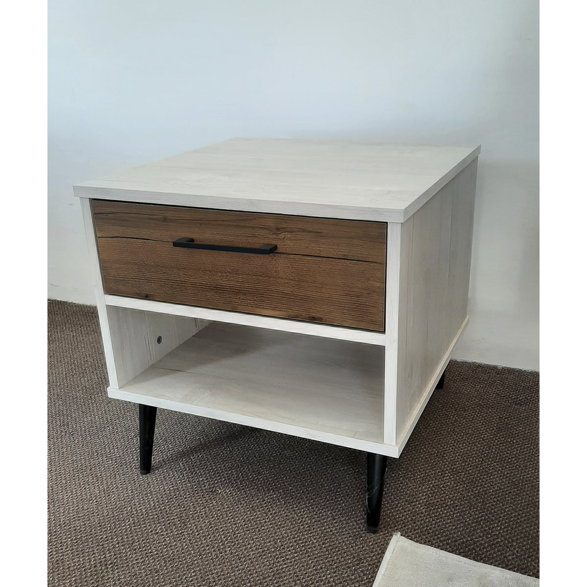 Mesa Lateral Mery Blanca con Miel – Foly Muebles la mueblería más ...