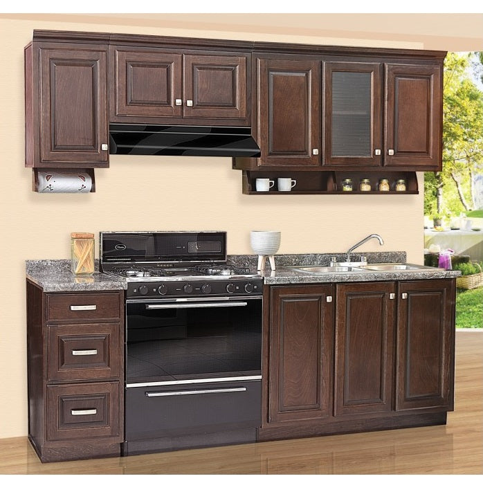 Cocina Integral Boston Nogal 2.40m 5 Piezas – Foly Muebles la mueblería ...