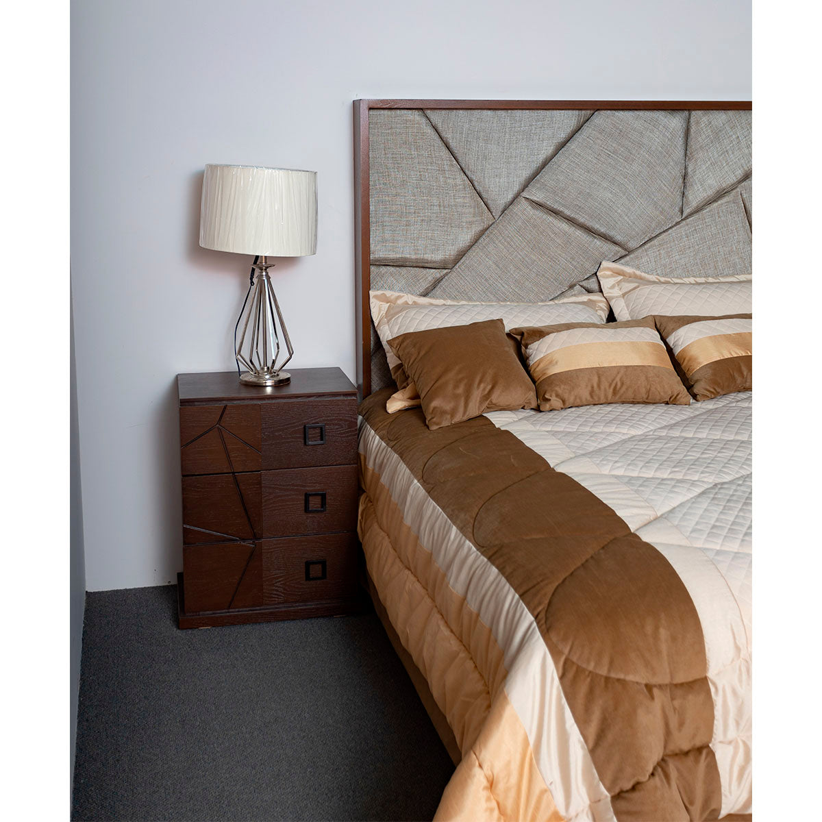 Recamara King Size Euphoria Nogal 5 Piezas – Foly Muebles la mueblería ...