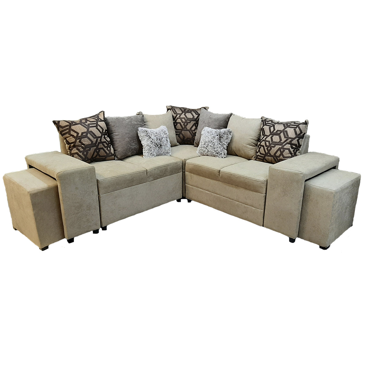 Sala Esquinera Valencia Beige – Foly Muebles la mueblería más grande de ...