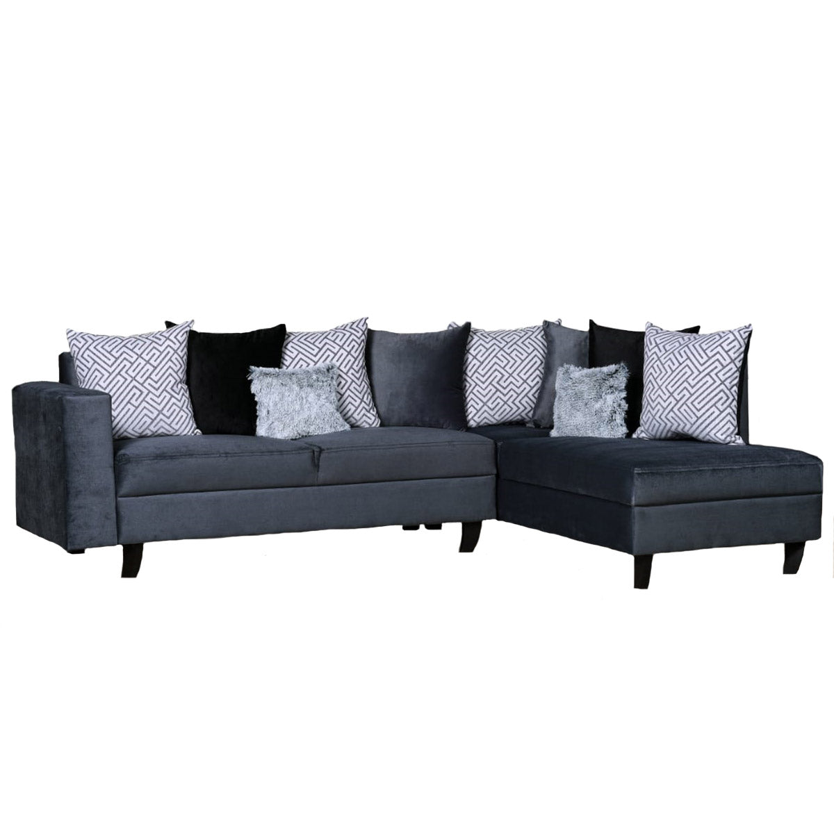 Sala Esquinera Gris Altamira – Foly Muebles la mueblería más grande de ...