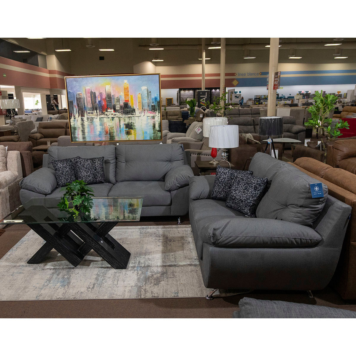 Sala Mark Marcopolo Taupe 2 Piezas – Foly Muebles la mueblería más ...