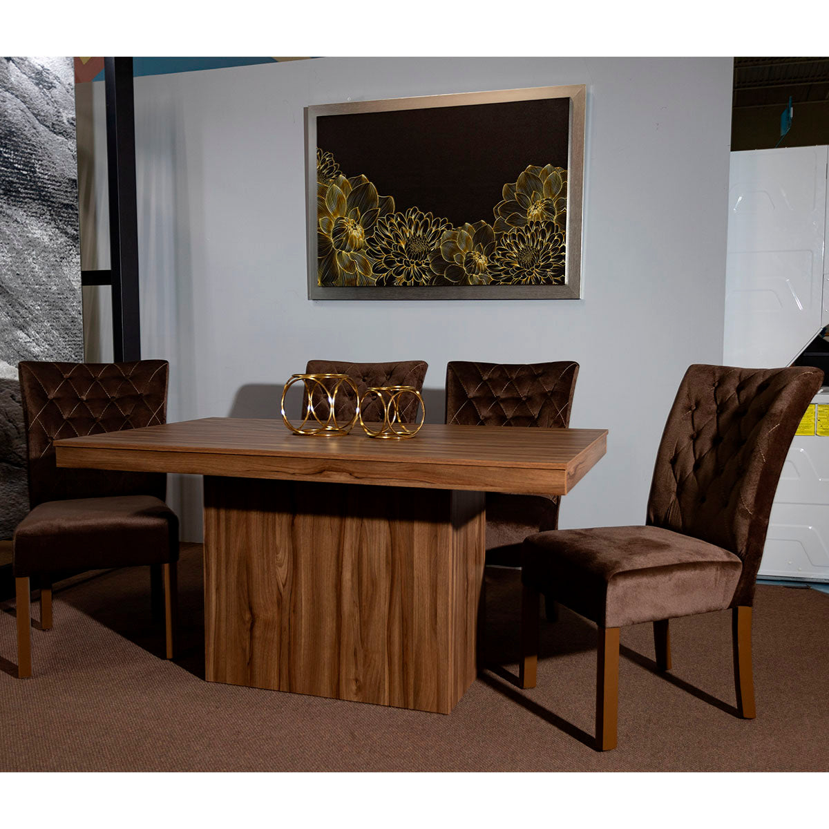 Silla Verona Cafe Chocolate Capitoneado – Foly Muebles la mueblería más ...